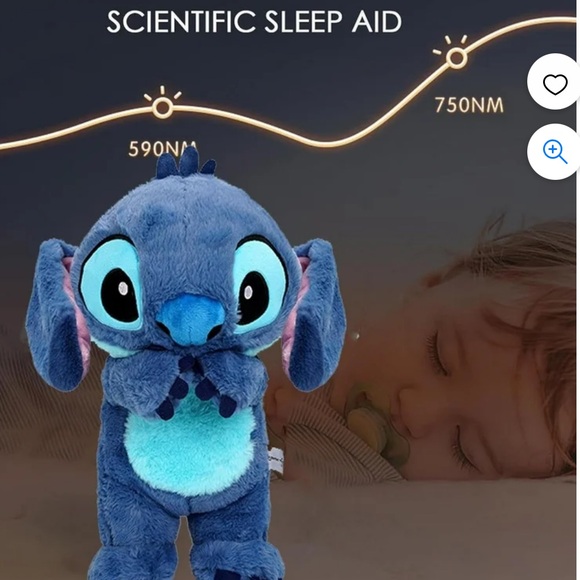 Disney | Toys | Stitch Plush Breathable Musical Sleep Aide | Poshmark